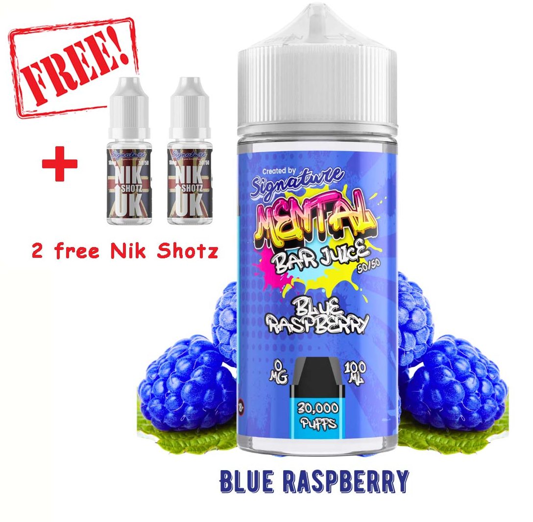 Blue Raspberry 100ML – Signature Vapour