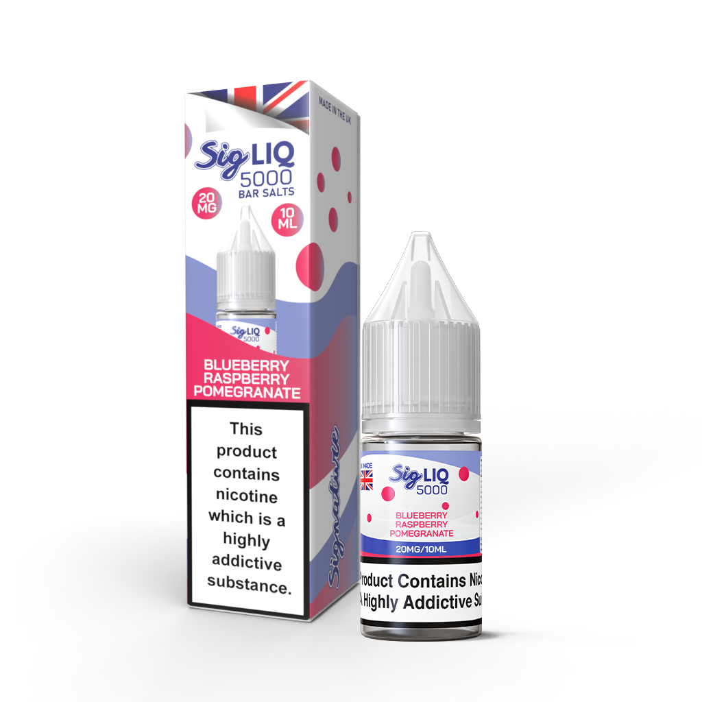 Sig Liq 5000 Salt 10ml - Blueberry Raspberry Pomegranate – Pack of 10 ...