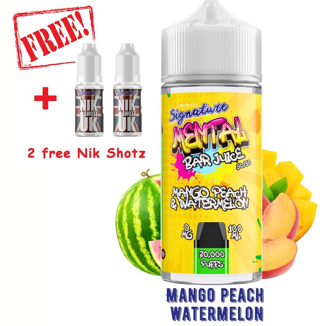 Mango Peach & Watermelon 100ML – Signature Vapour